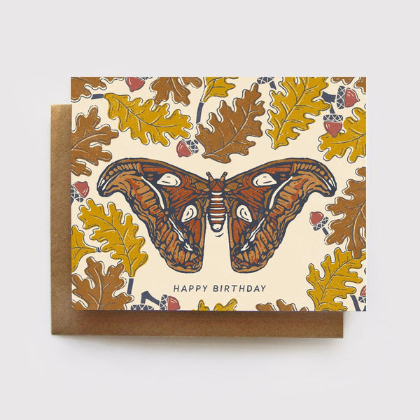 Atlas Moth Birthday Card - Woodshed: An Appalachian Joint